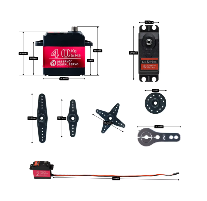 DS3240 180 Degree Servo Motor – Robot Pi Shop